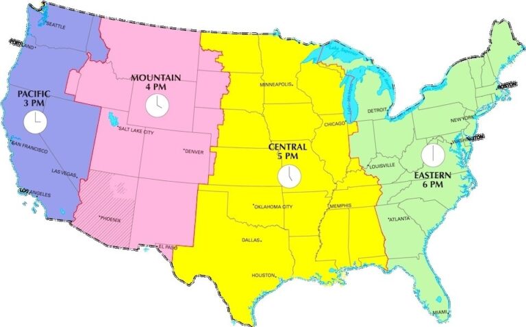 Explore the Usa Time Zone Map Printable: Your Ultimate Guide - map ...