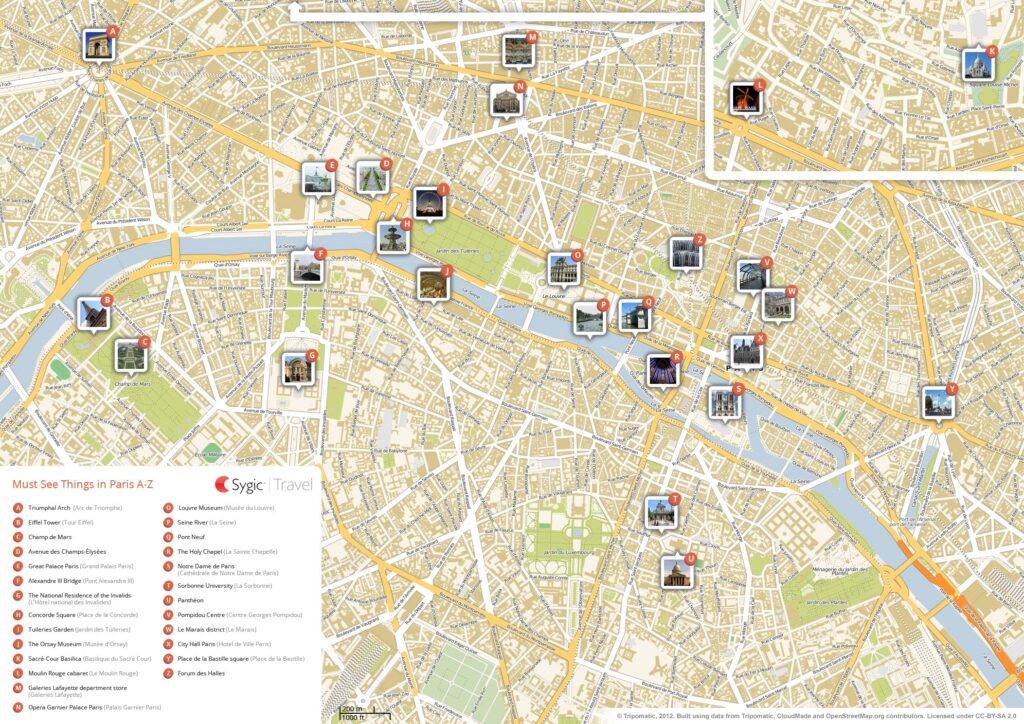 Printable Map Of Paris: Your Ultimate Guide to Navigating the City of ...