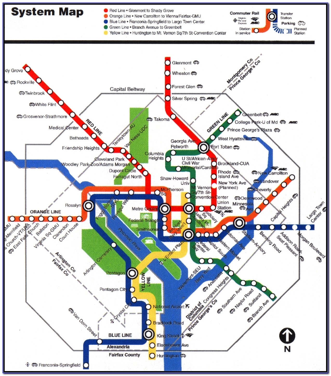 Washington Dc Metro Map Printable: A Must-Have for Travelers - map ...