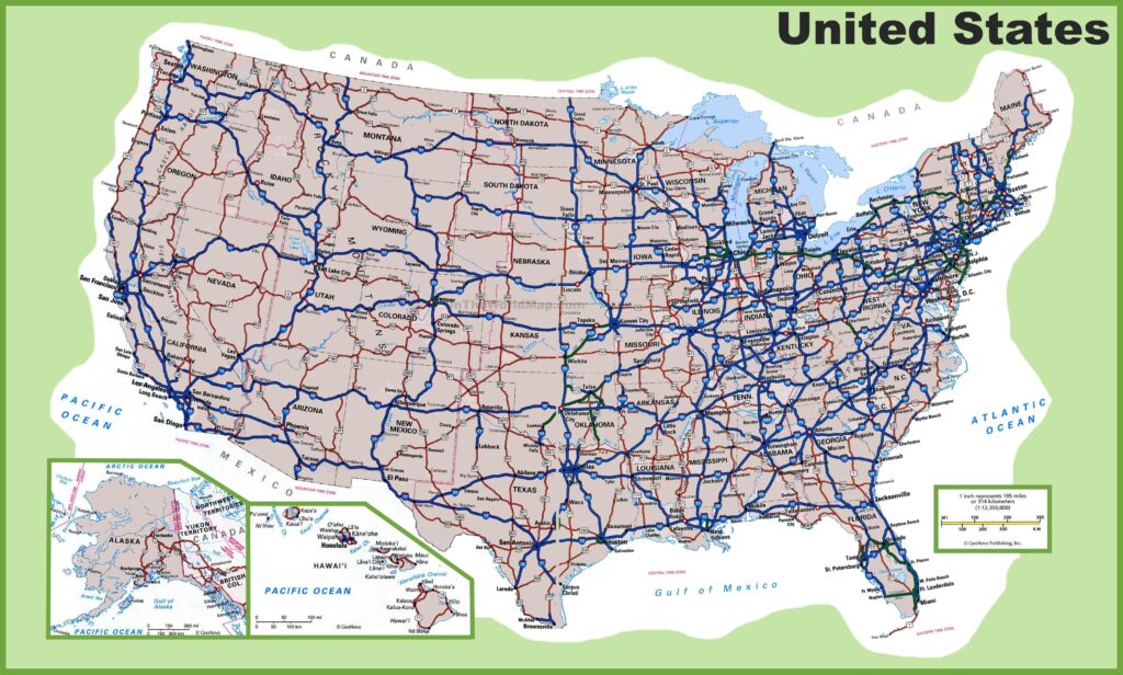 Printable US Road Map: Your Ultimate Guide to Navigating America - map ...
